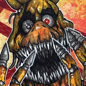 how to draw nightmare chica full body