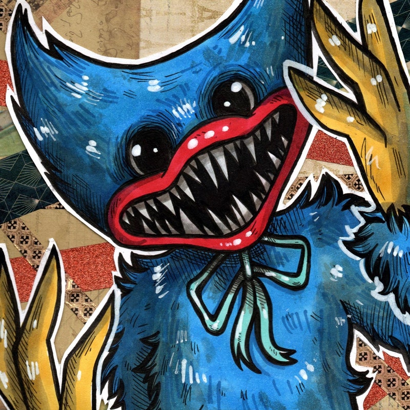 Nightmare Huggy Wuggy - Etsy