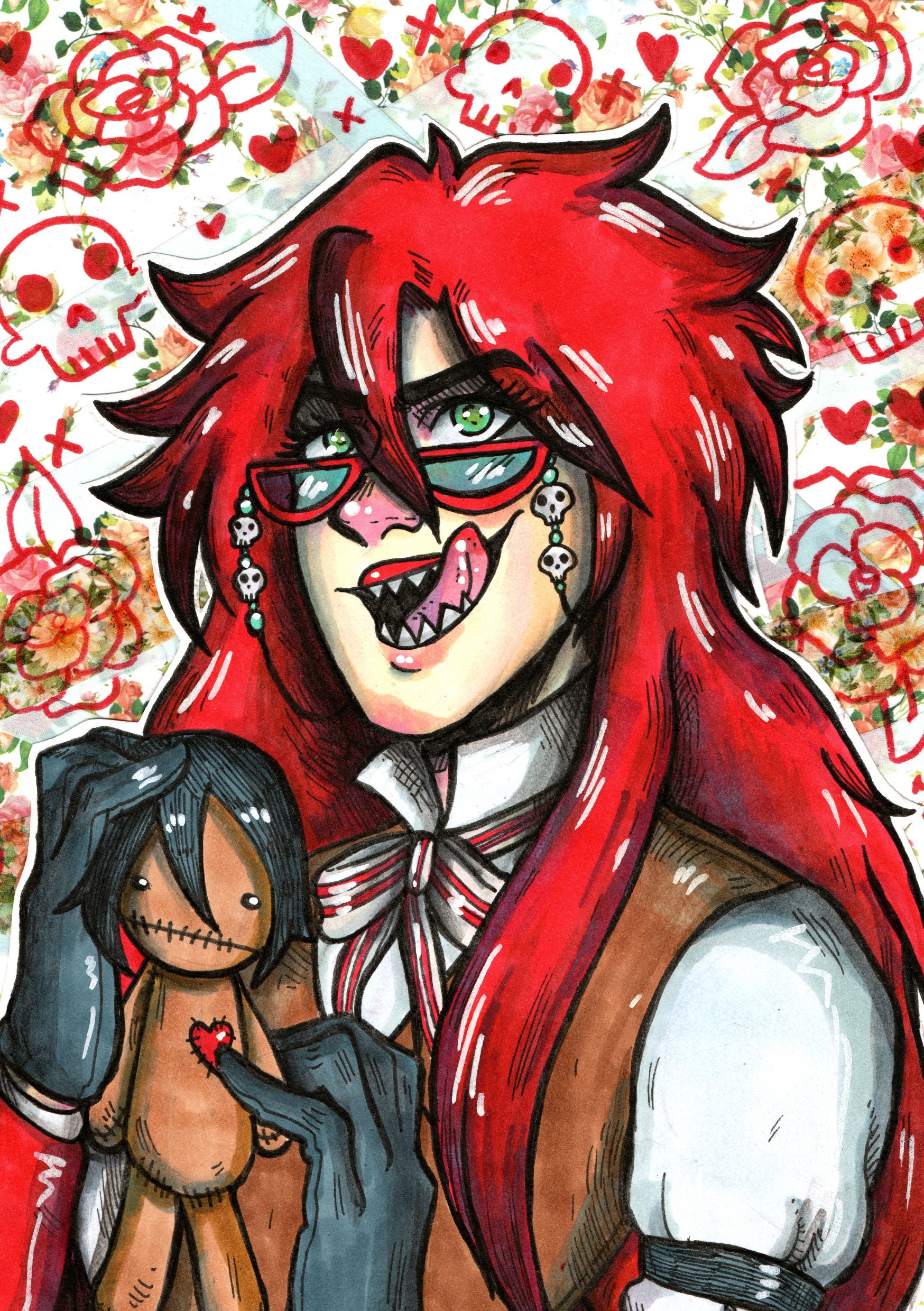Black Butler Grell Drawings