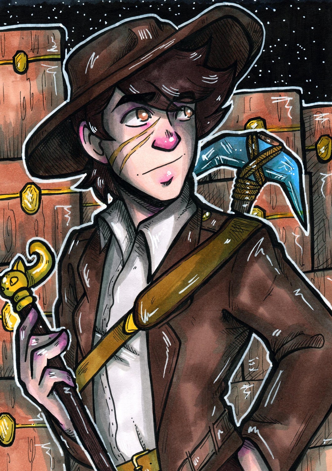 Hermitcraft - Goodtimeswithscar Art Print 5x7in - Etsy