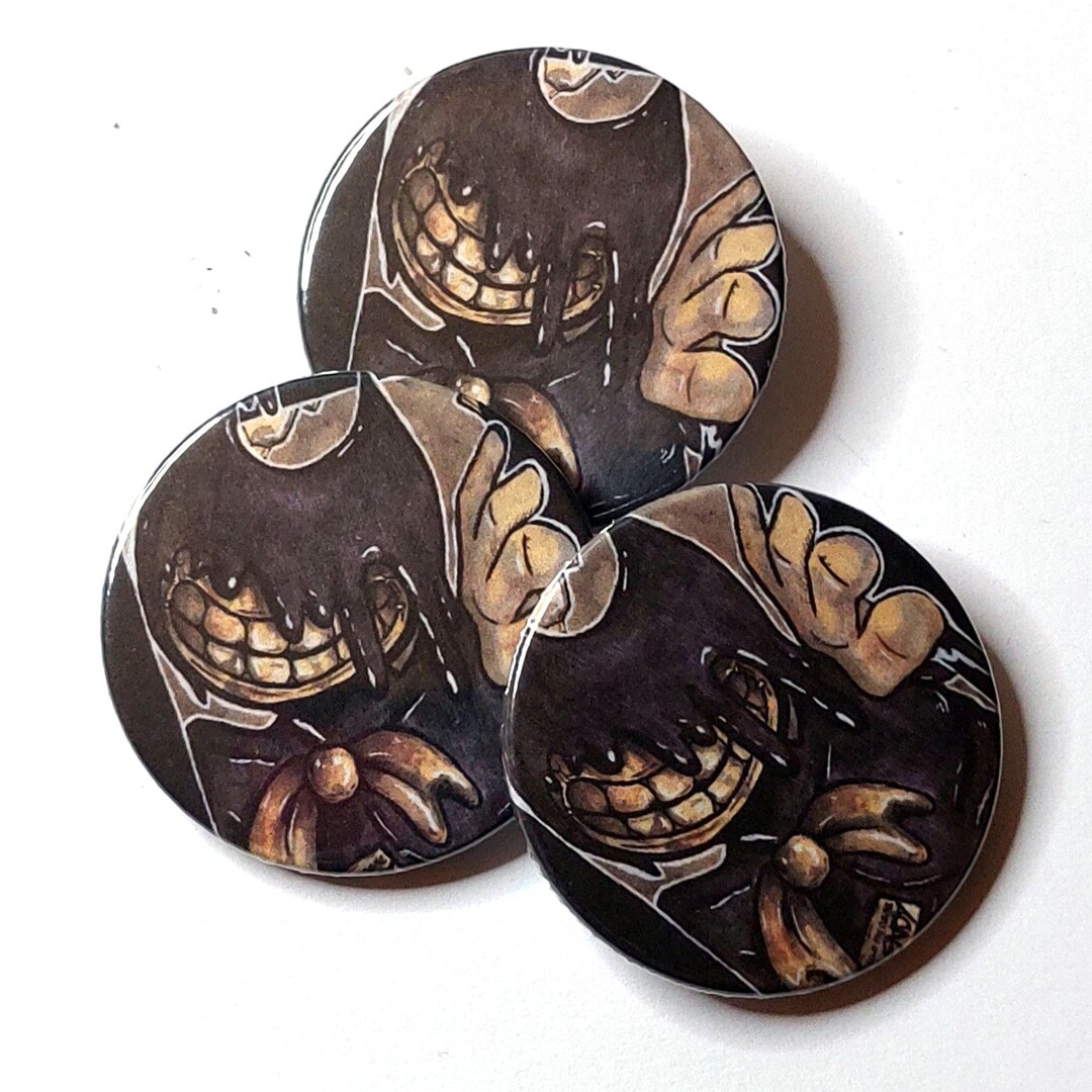 BATIM Ink Bendy V2 Badge - Etsy