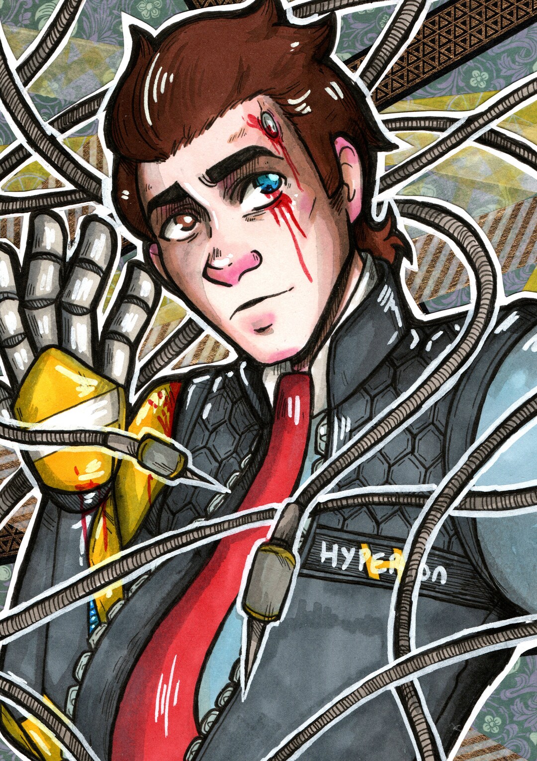 Rhys Strongfork Art Print 5x7in - Etsy