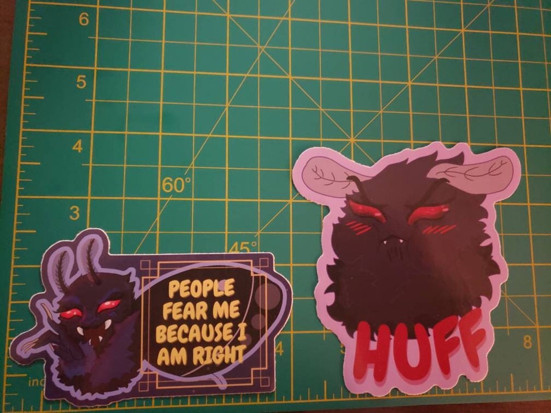 4 Inch Mothman Stickers | Vinyl Sketchbook Laptop Water Bottle | Cute ...
