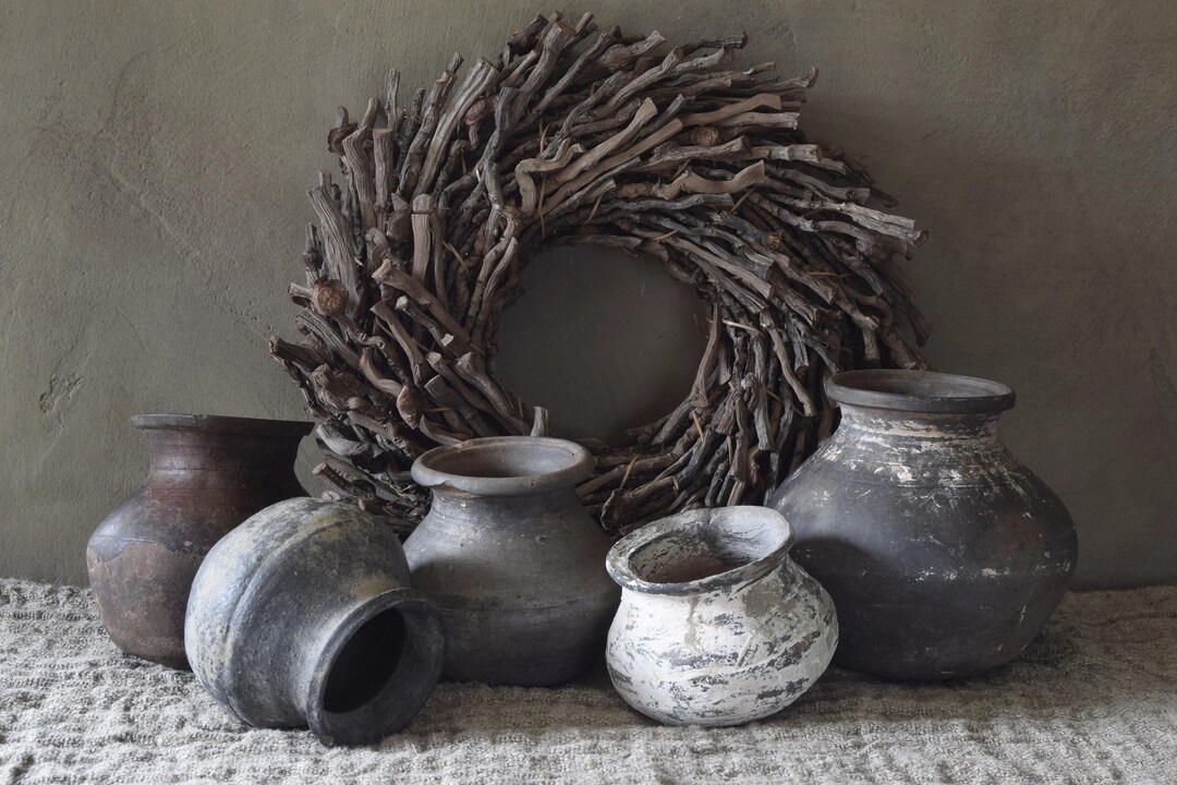 Small Old Vintage Indian Wobbling Clay Pots Wobble Pots Wobbly Pots - Etsy