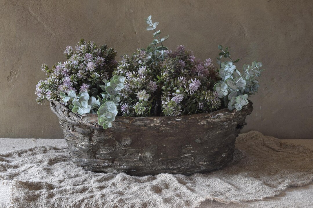Old Vintage Chinese Reed Stone Basket - Etsy