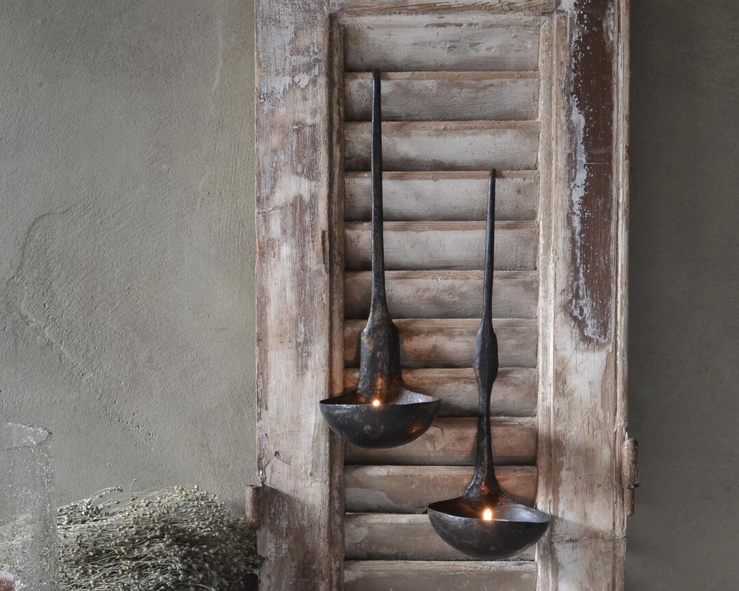 Old Indian Rusty Spoon Ladle With Hook - Multiple Available - Etsy UK