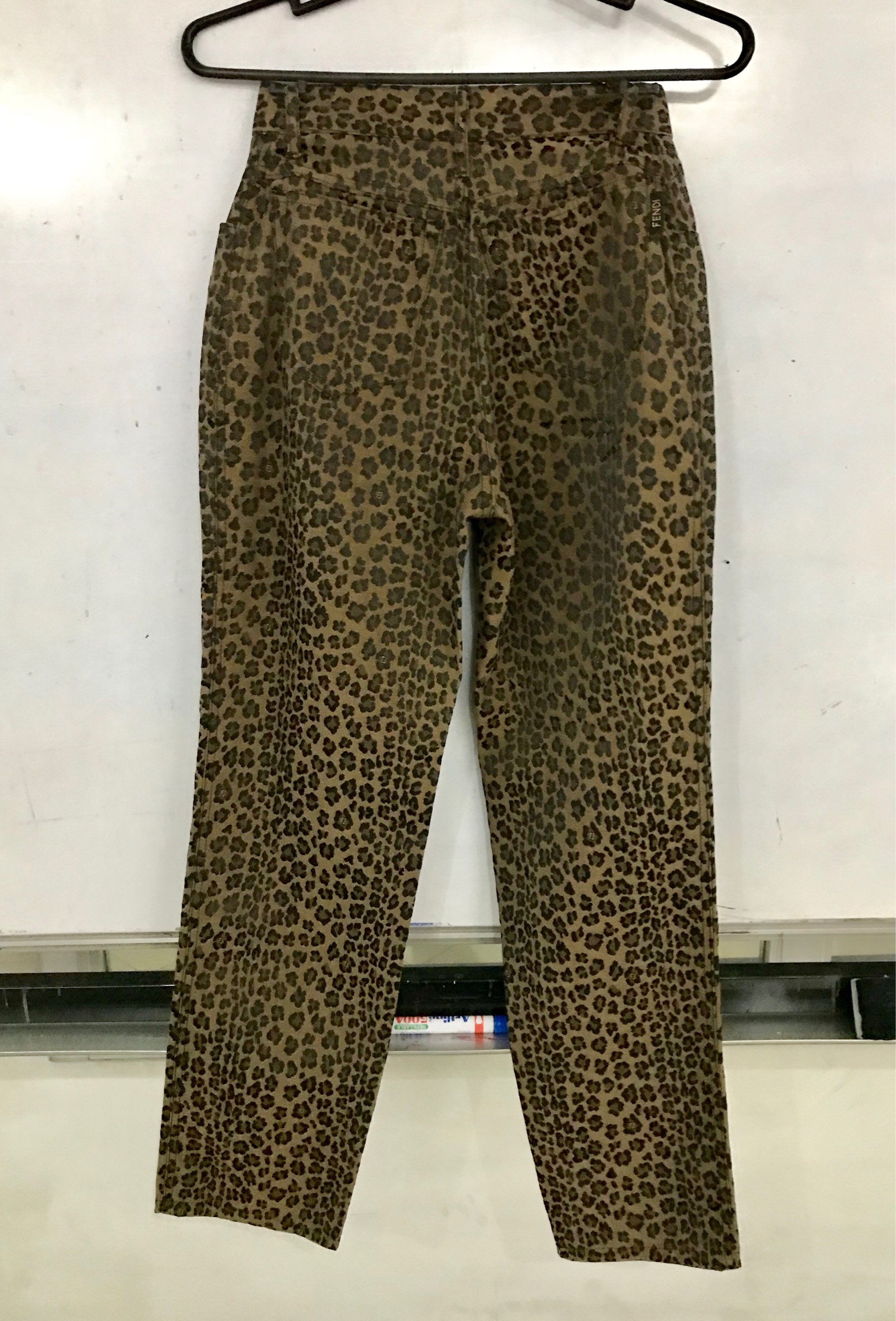 SALE! From 350 - FENDI FF Vintage Leopard Print Jeans, Italy SALE! From 350 - FENDI FF Vintage Leopard Print Jeans, Italy