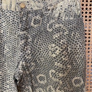 SALE! Vintage Roberto Cavalli Python Snakeskin Print Jeans - Etsy