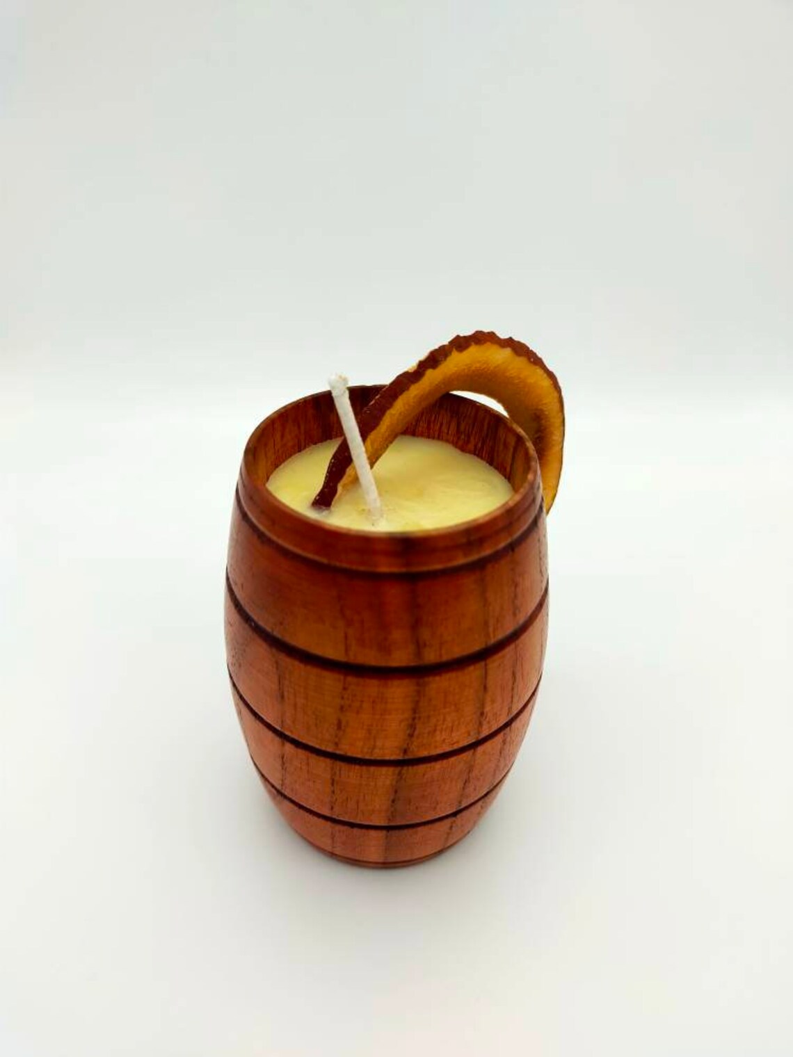 Piña Colada with Toasted Coconut Barrel Candle | Etsy