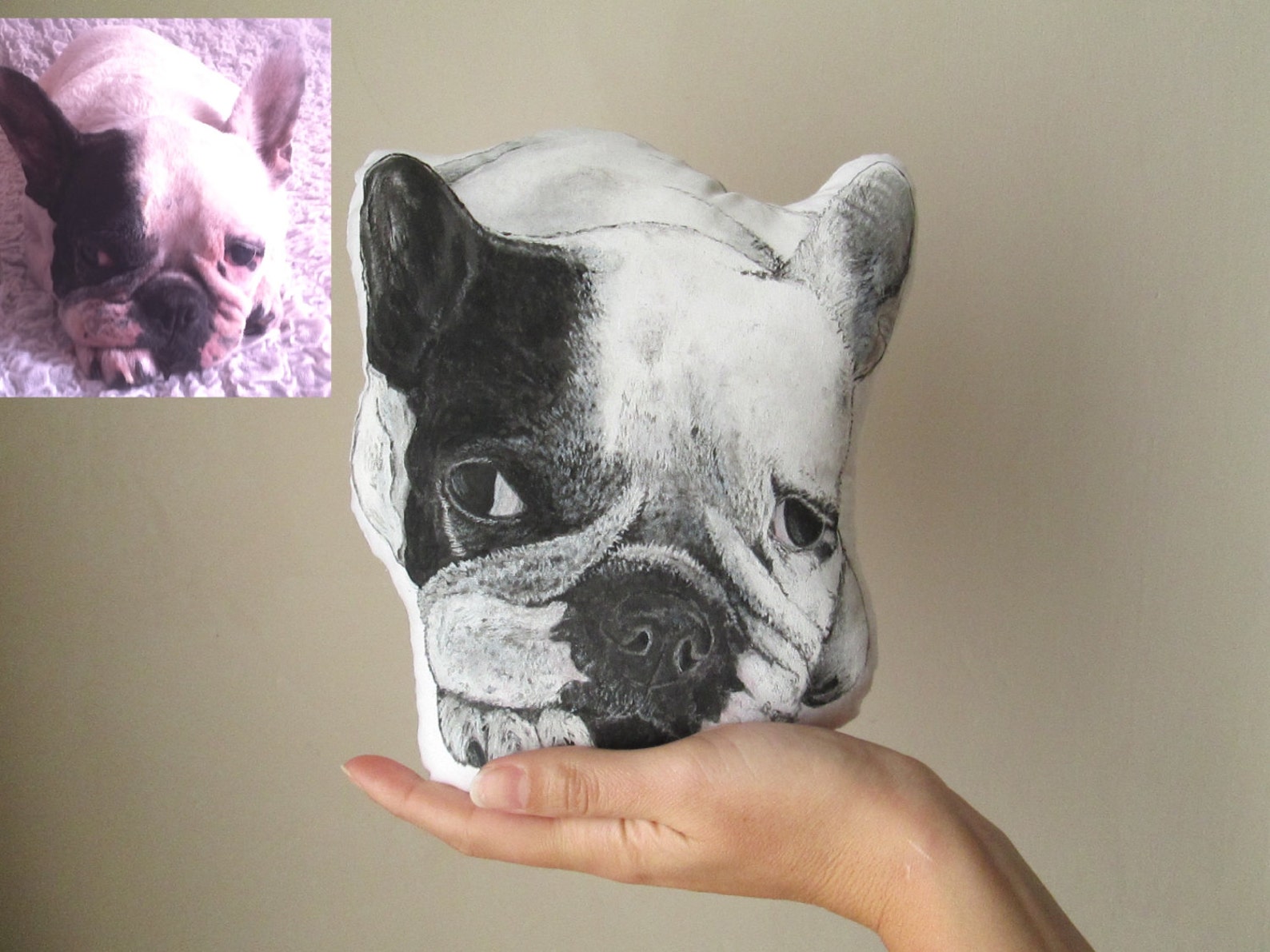 Personalized Custom Pet Portrait Realistic Dog Portrait Mini - Etsy