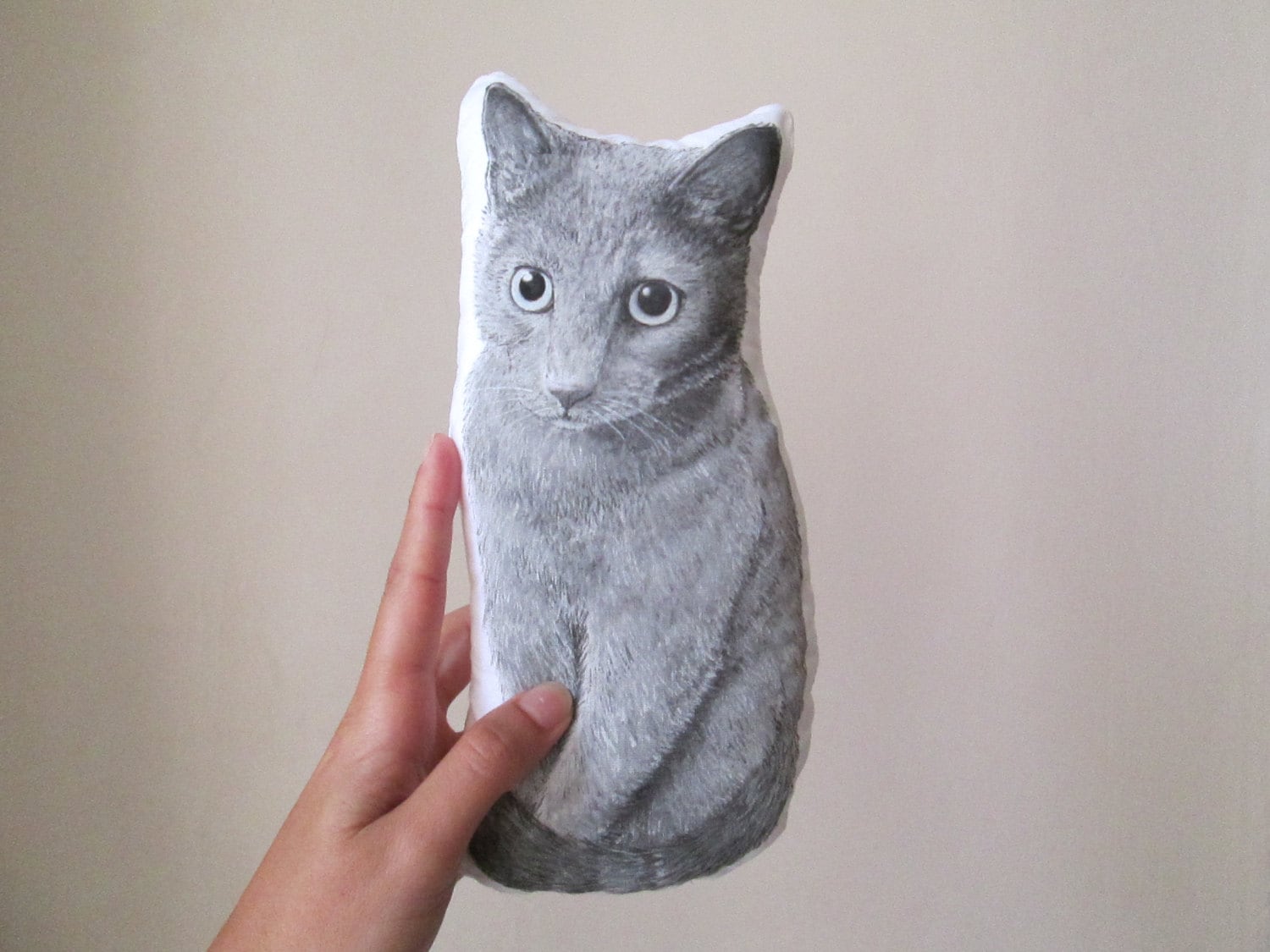 Cat plushie soft stuffed animal pet cuddly toy realistic hand | Etsy