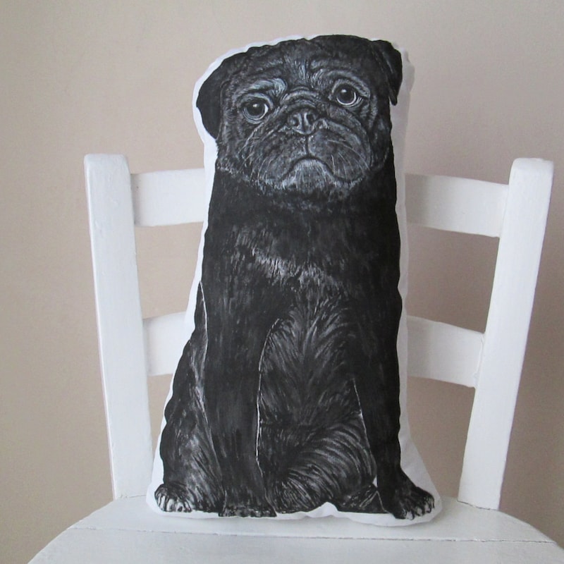 Pug Pillow - Etsy