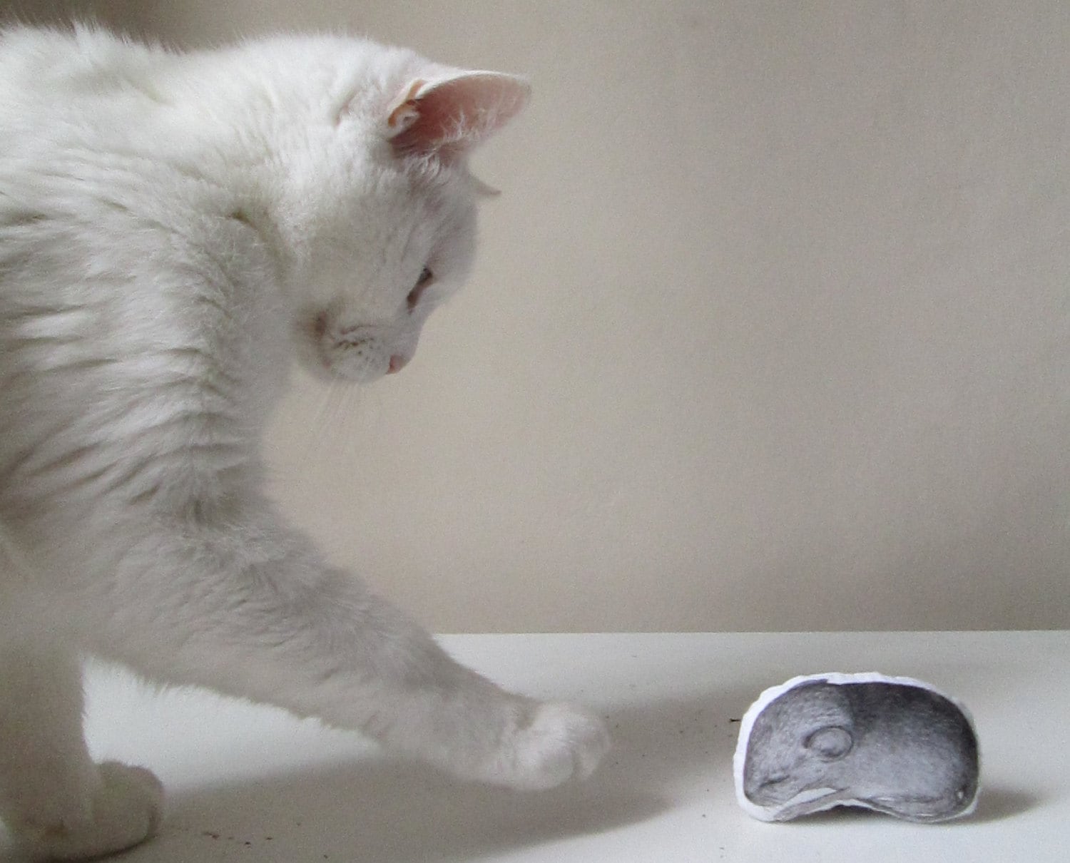 Mouse totem small cuddly toy plush hand painted miniature | Etsy