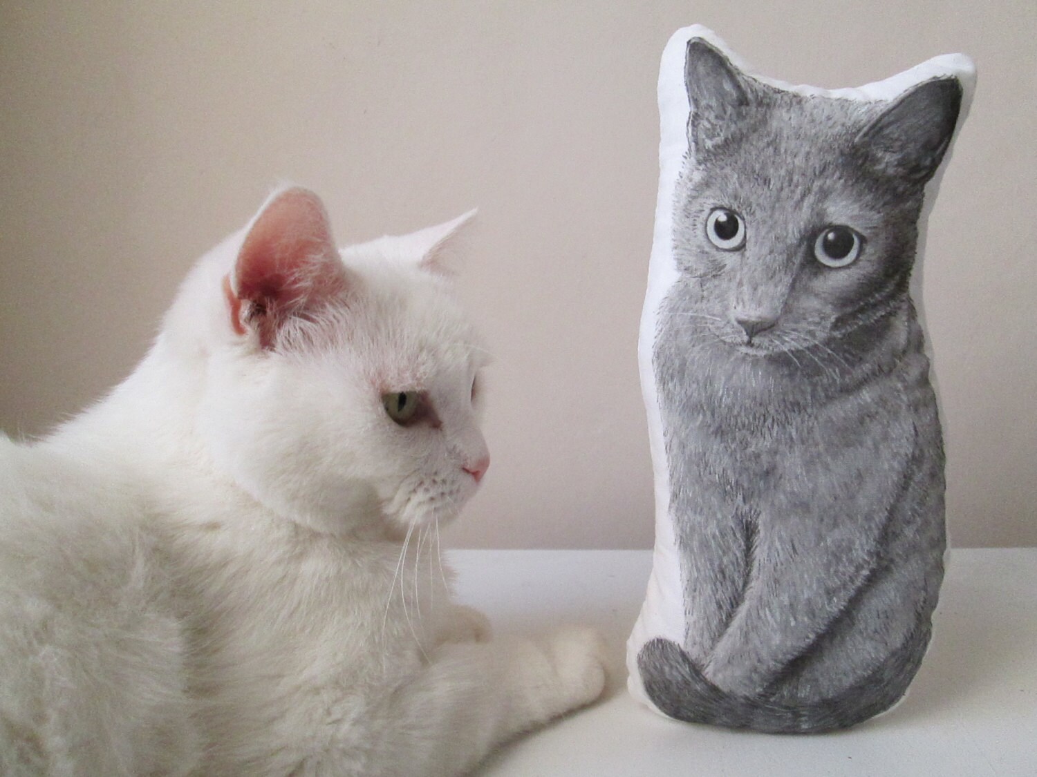 Cat plushie soft stuffed animal pet cuddly toy realistic hand | Etsy