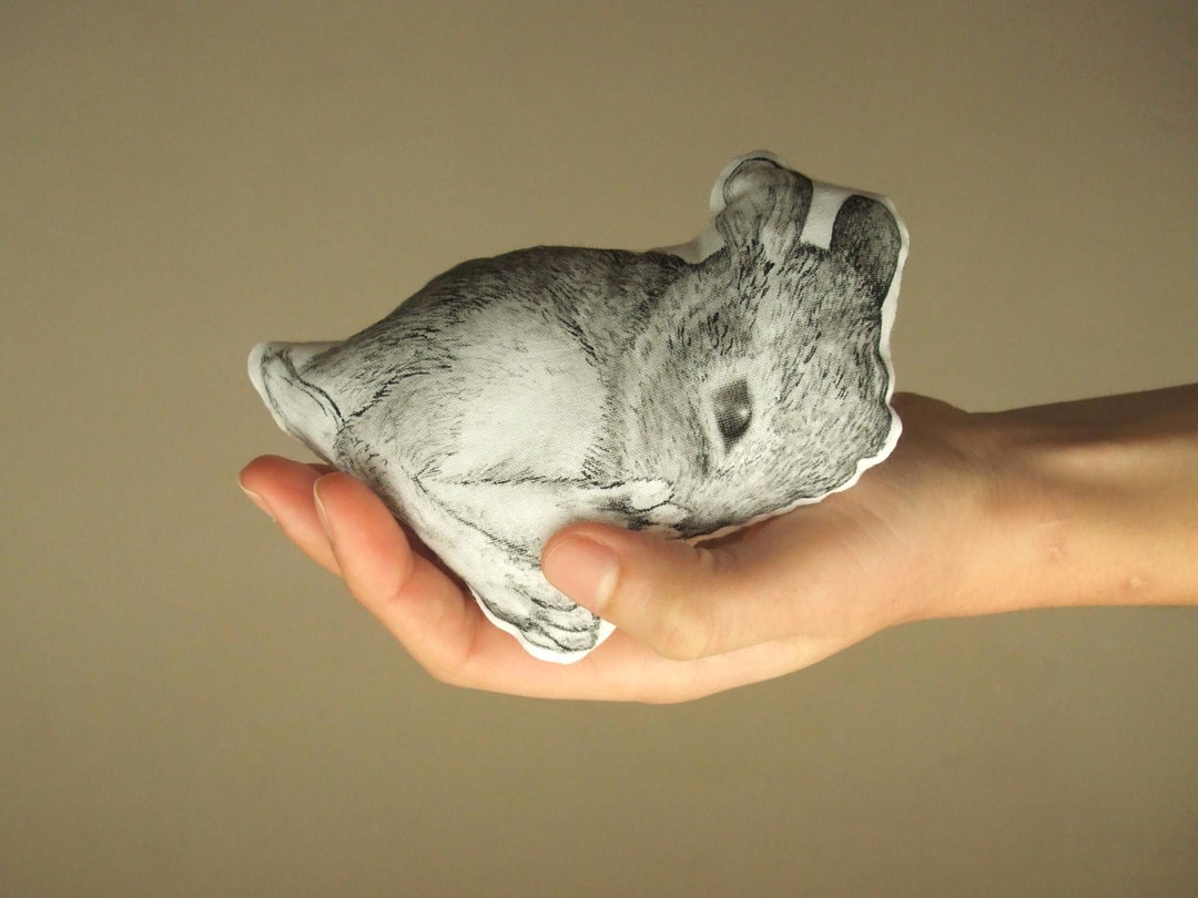 Easter Bunny Plush Cute Rabbit Soft Toy White Bunny Home Decor Black ...