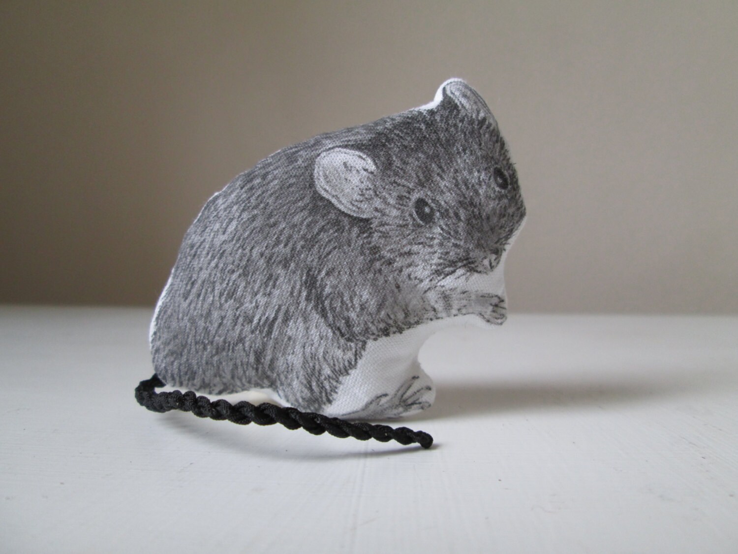 Miniature mouse hand painted realistic animal totem soft toy | Etsy