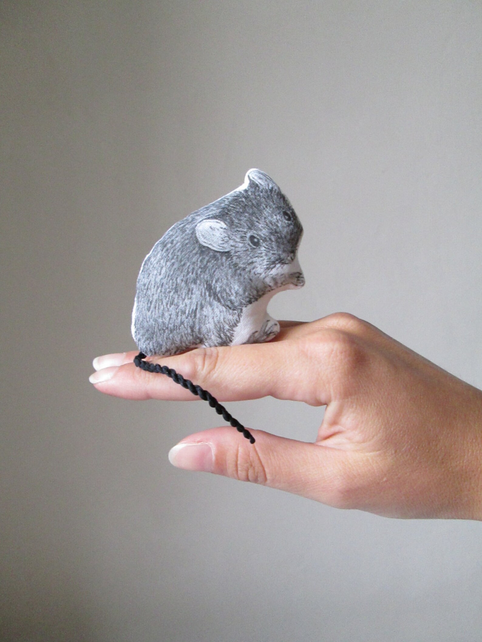 Miniature Mouse Hand Painted Realistic Animal Totem Soft Toy - Etsy