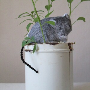 Miniature Mouse Hand Painted Realistic Animal Totem Soft Toy - Etsy
