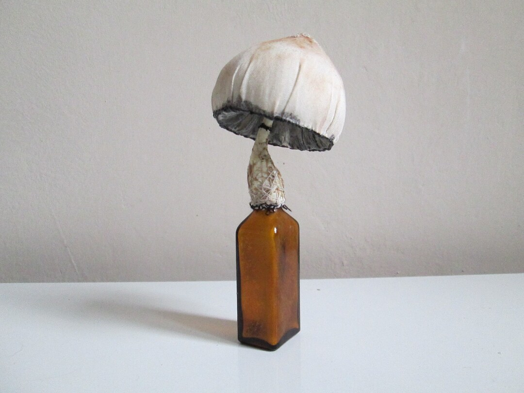 Textile Art Object Mushroom Mushrooms Toadstool Home Decor Fabric ...