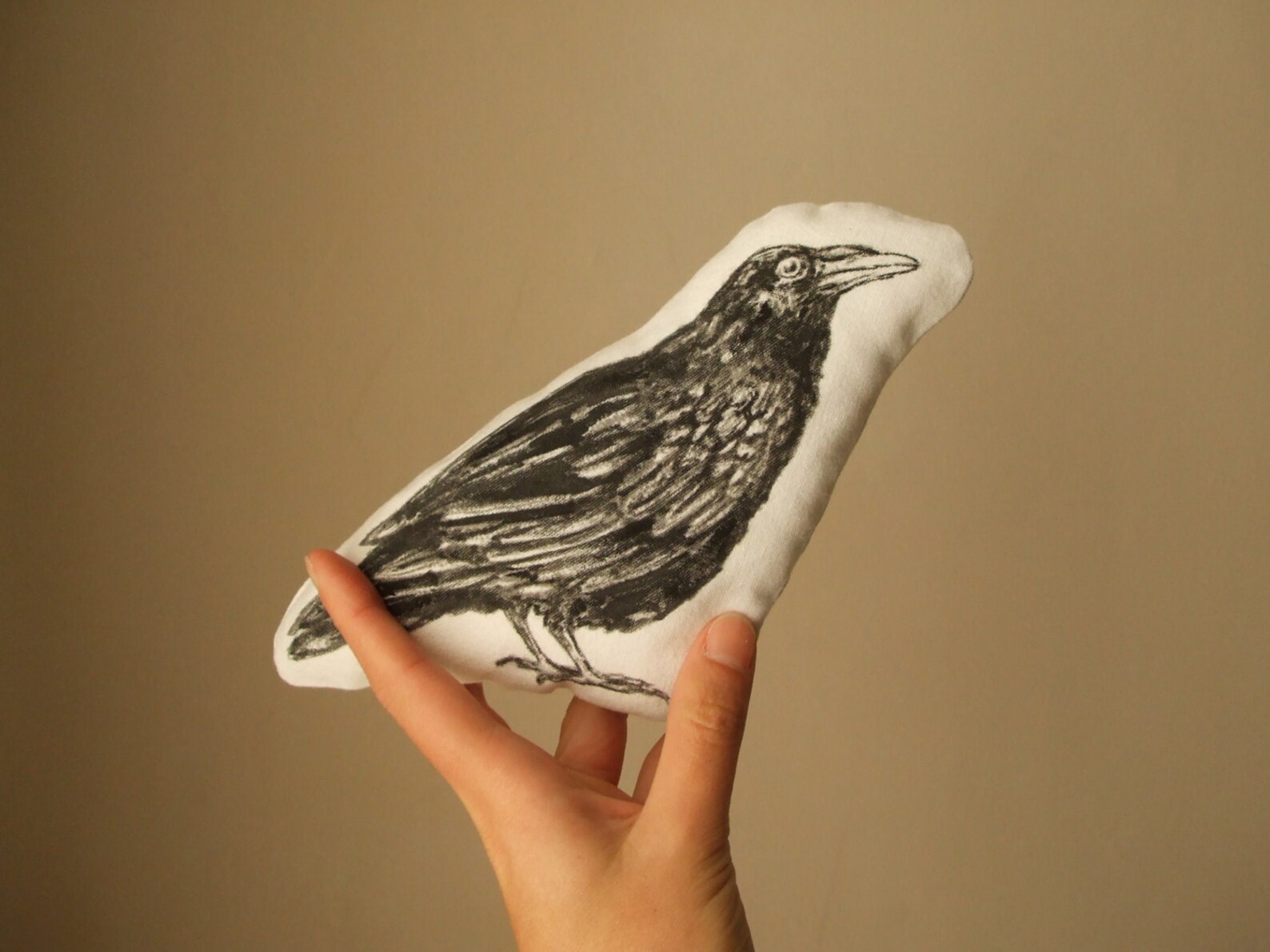 Black Crow Cuddly Plush Crow Stuffed Raven Soft Sculpure Bird | Etsy