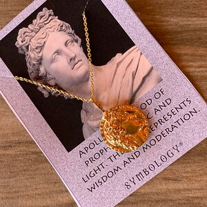 Apollo God Gold Plated Necklace N19015 - Etsy