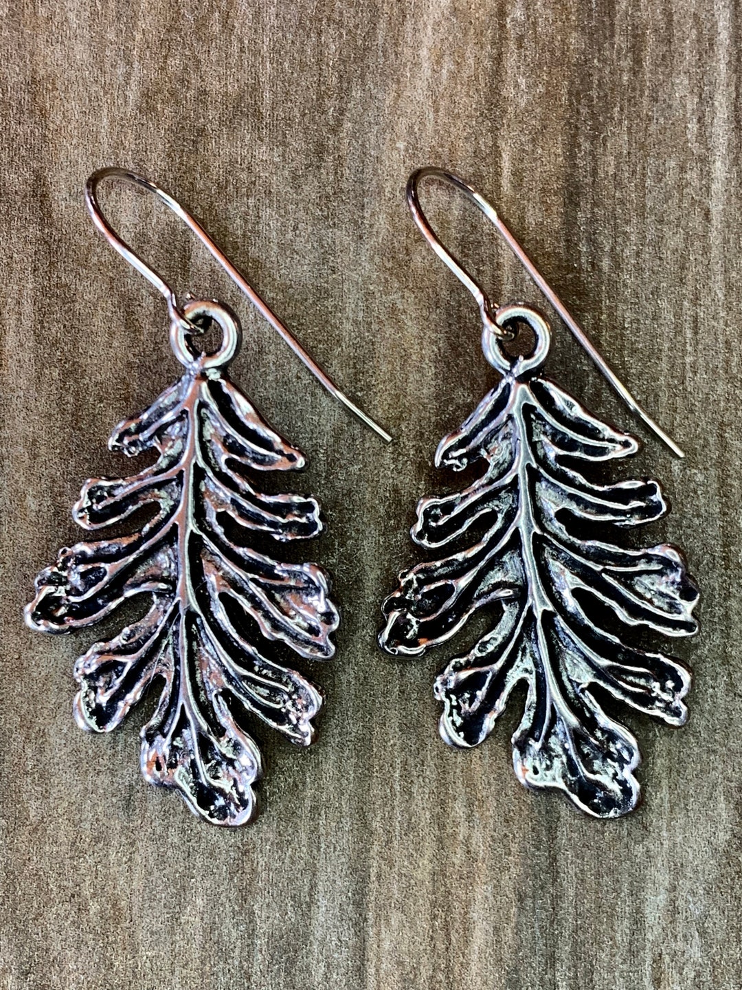 Oak Leaf Earrings E10515 Symbology by Lois Wagner - Etsy