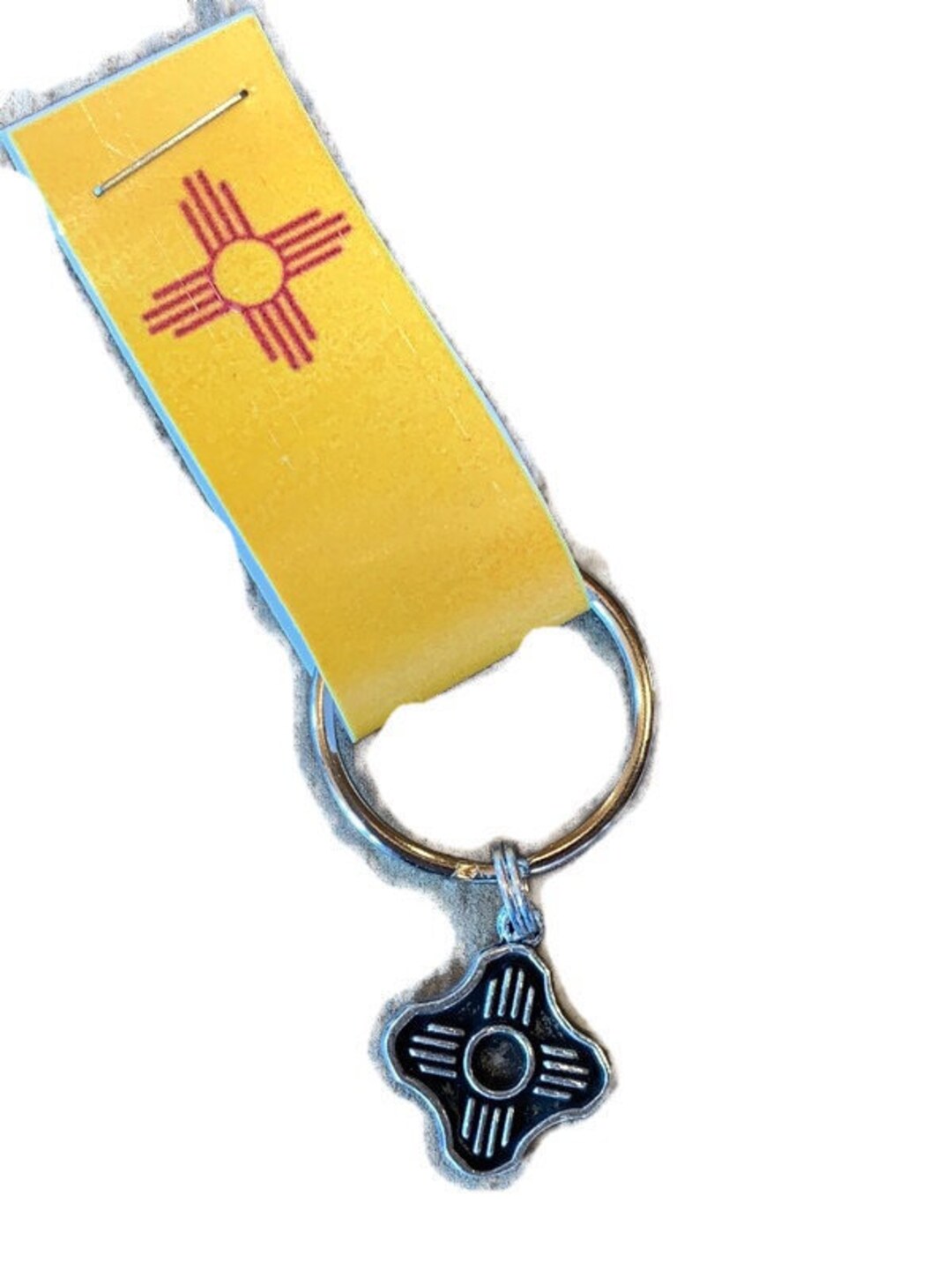 New Mexico Zia Keychain, UNM Licensed Charm Jewelry, Gift for Graduate ...