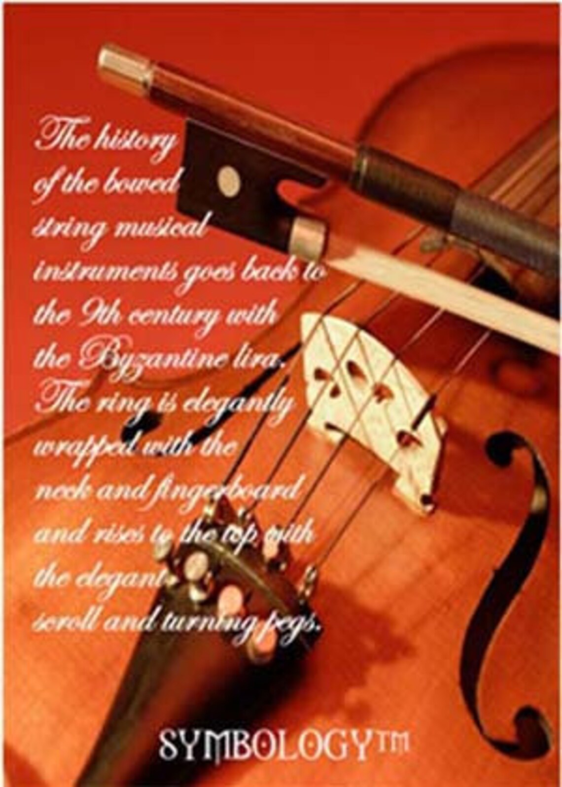 Violin Ring Size 9 by Symbology | Etsy