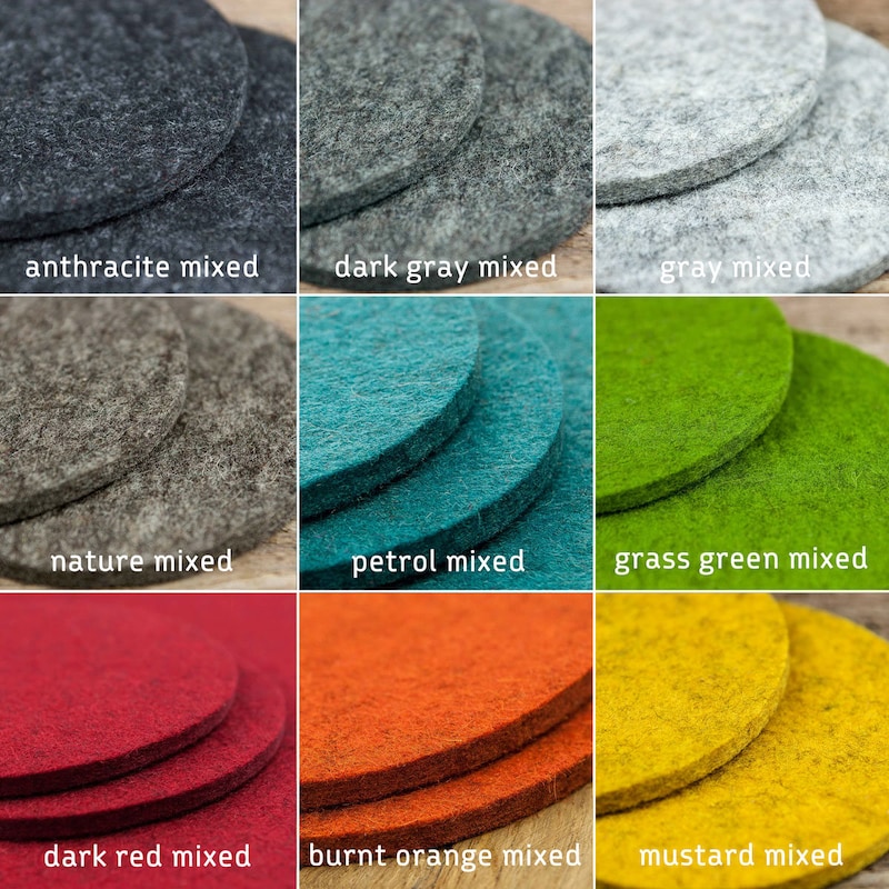 Wool Coasters - Etsy