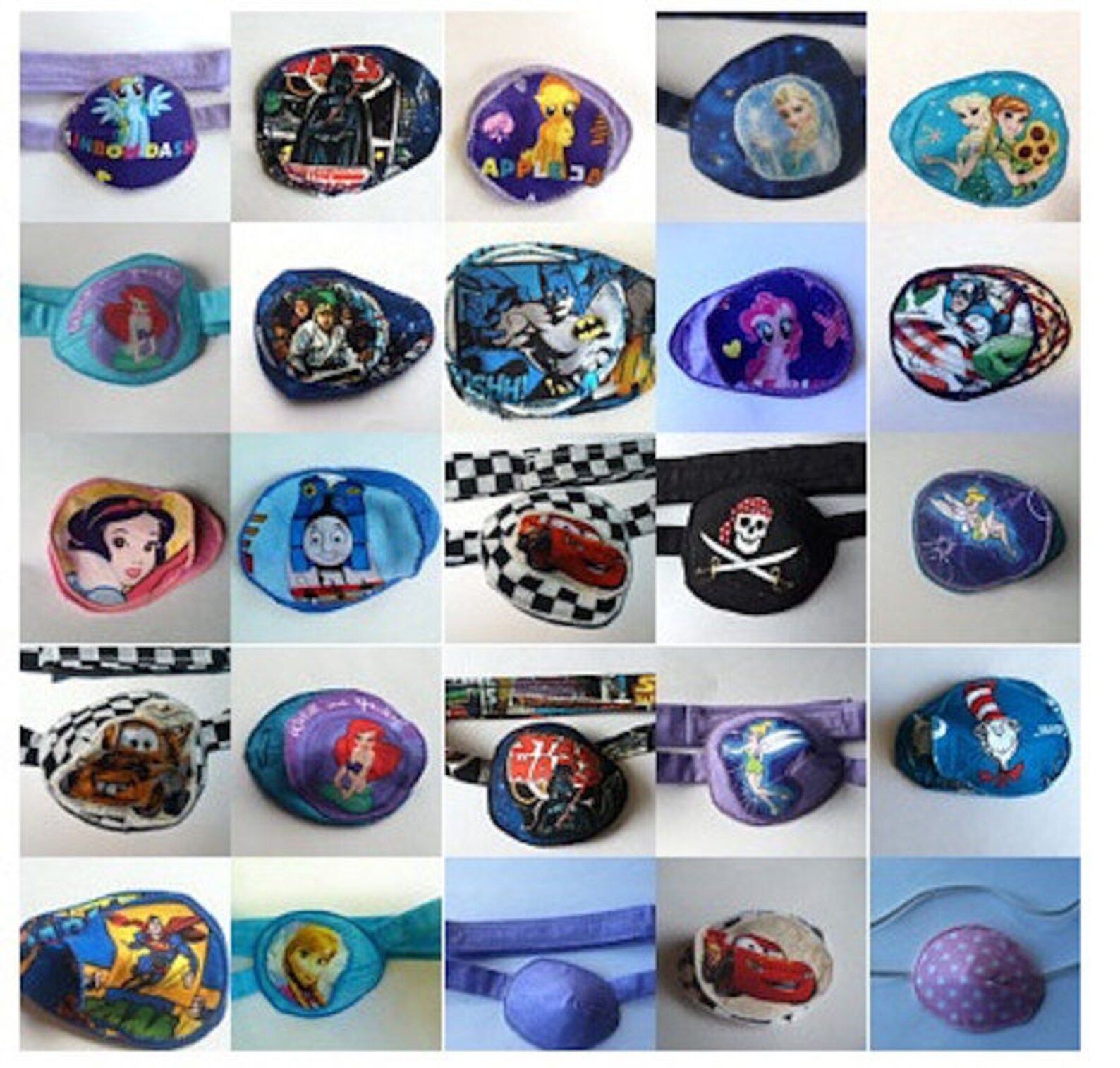 Custom/for GLASSES Eye Patch for Children and Adults 100 % Cotton No ...