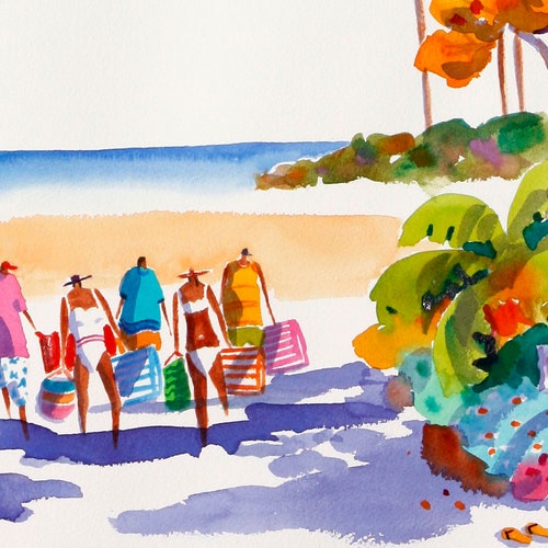 Sanibel Florida Print Ellen Negley Watercolor Beach - Etsy