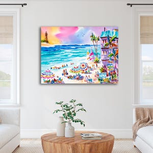 Fort Myers Beach Art, Sanibel Florida Print, Canvas Art, Ellen Negley ...