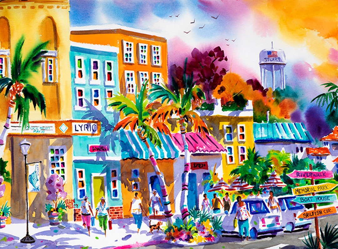 Stuart Florida, Ellen Negley Watercolors, Canvas Art, Florida Art ...