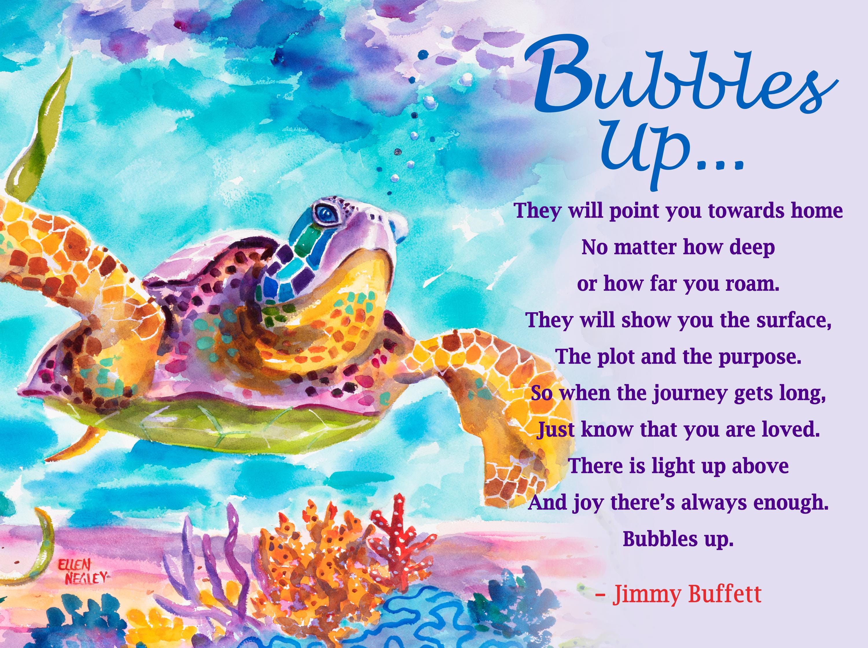 Jimmy Buffett Bubbles up Lyrics, Jimmy Buffett Wall Art, Jimmy Buffett ...