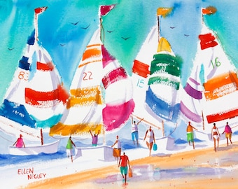 Whimsical Beach Art - Etsy