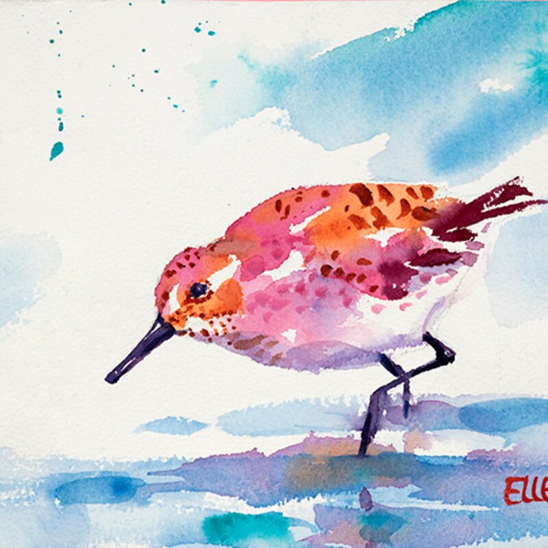 Sandpiper Painting - Etsy