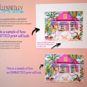 Key West Rooster Art, Key West Watercolor Print, Key West Chicken Print ...