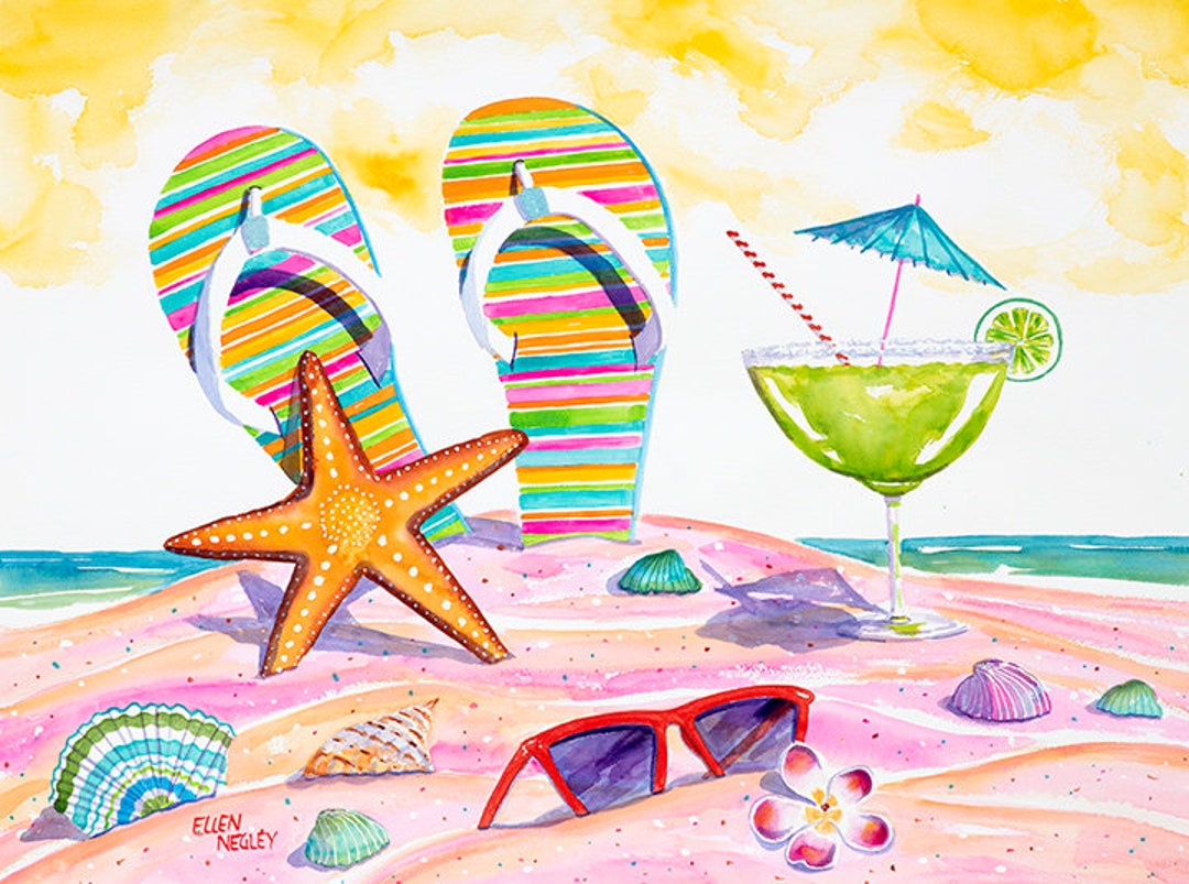 Original Watercolor Painting, Cocktail Painting, Negley Watercolors ...