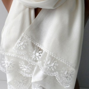 Summer Bridal Shawl in Cream Wedding Shawls Cream Pashmina - Etsy