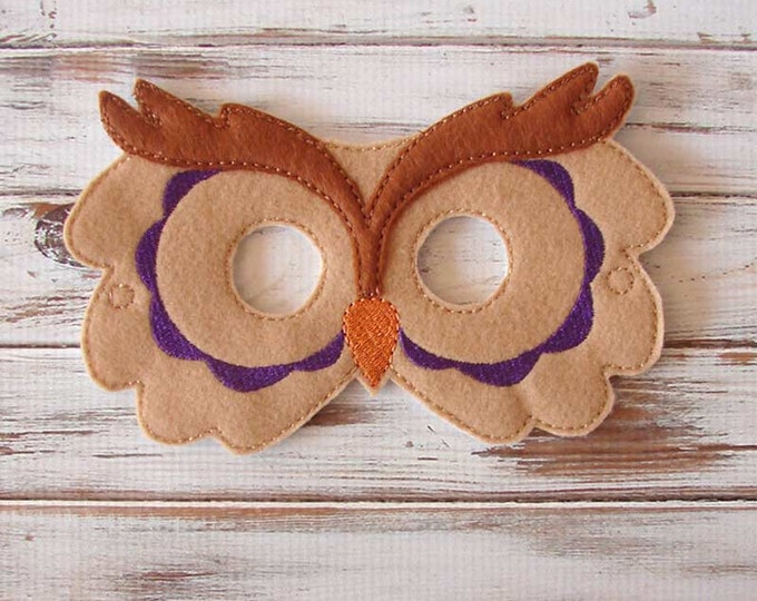 Felt Owl Mask Animal Kids Mask Costume Dress up Halloween Party Favors ...