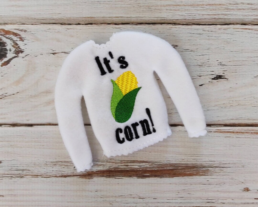 Elf Its Corn Shirt, Chrismas Elf Doll Sweater - Etsy
