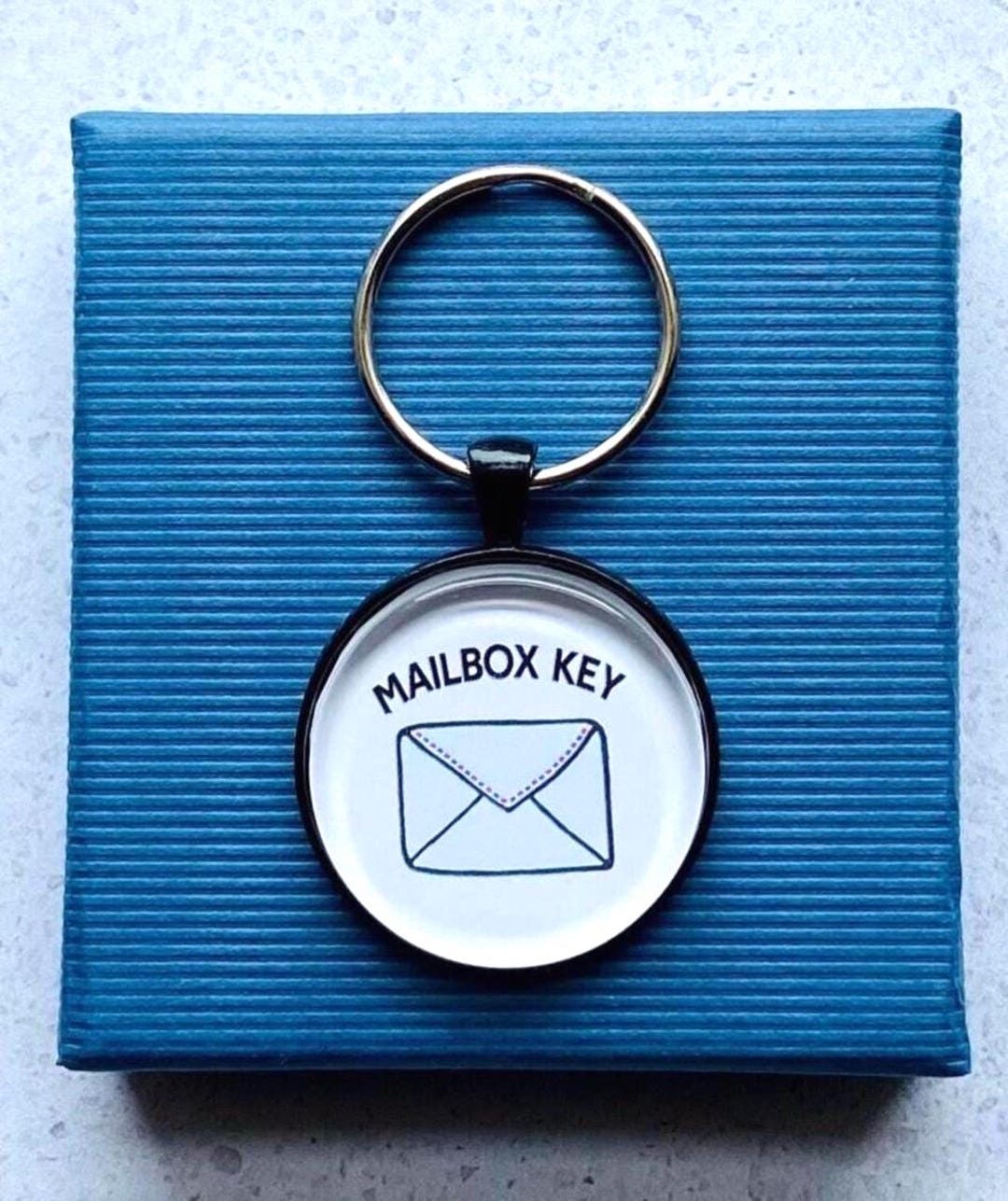 Mailbox Key Chain - New Home Gift - Home Keychain - PO Box Key Ring ...