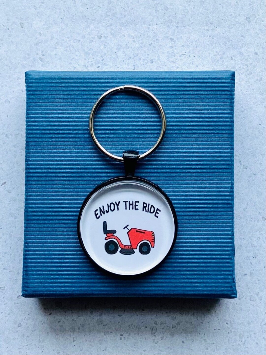 Lawn Mower Keychain - Riding Mower Key Chain - Landscaper Gift ...