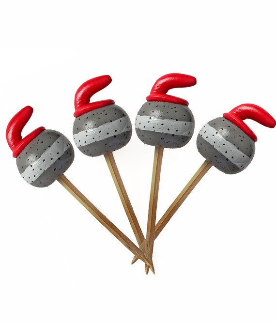 Curling Cupcake Topper Curling Party Curling Sport | Etsy