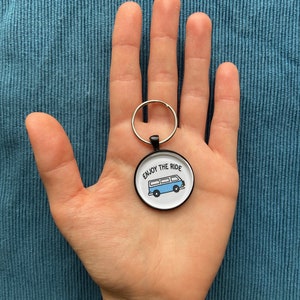 Van Keychain Travel Gift Van Life Key Ring Enjoy the Ride Key Chain ...