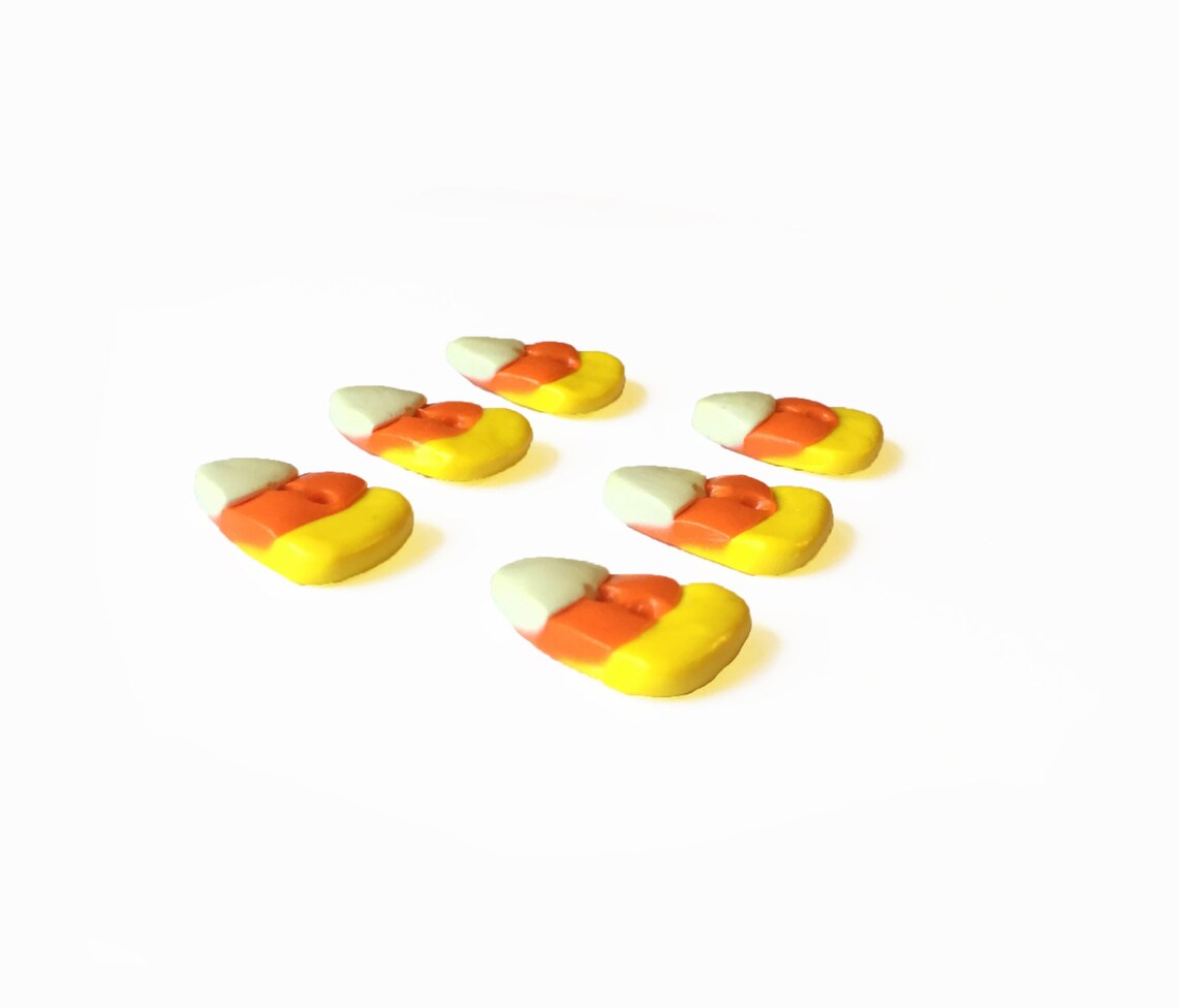 Candy Corn Buttons - Halloween Buttons - Sewing Buttons - Polymer Clay ...
