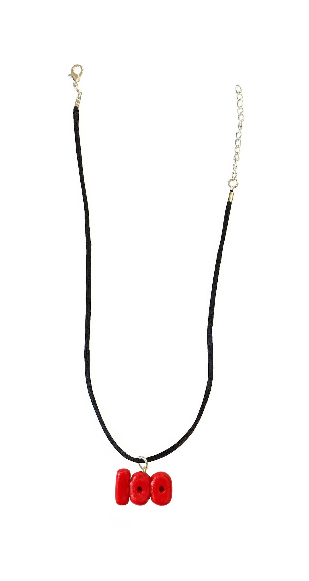 100 Necklace or Charm - 100th Day of School Necklace - Kindergarten ...