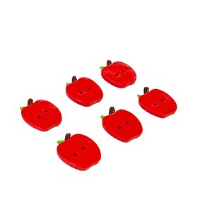 Apple Buttons Food Buttons Sewing Buttons Polymer Clay Buttons Kawaii ...