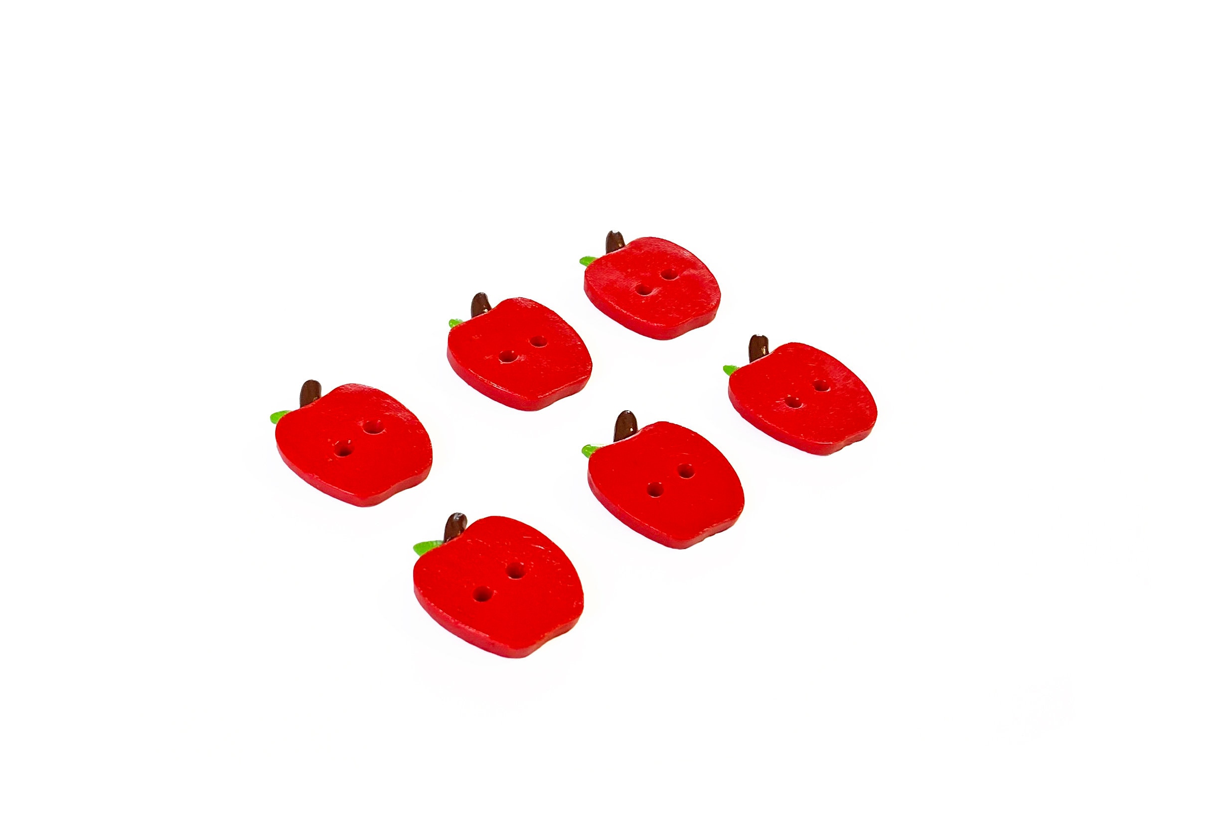 Apple Buttons Food Buttons Sewing Buttons Polymer Clay - Etsy