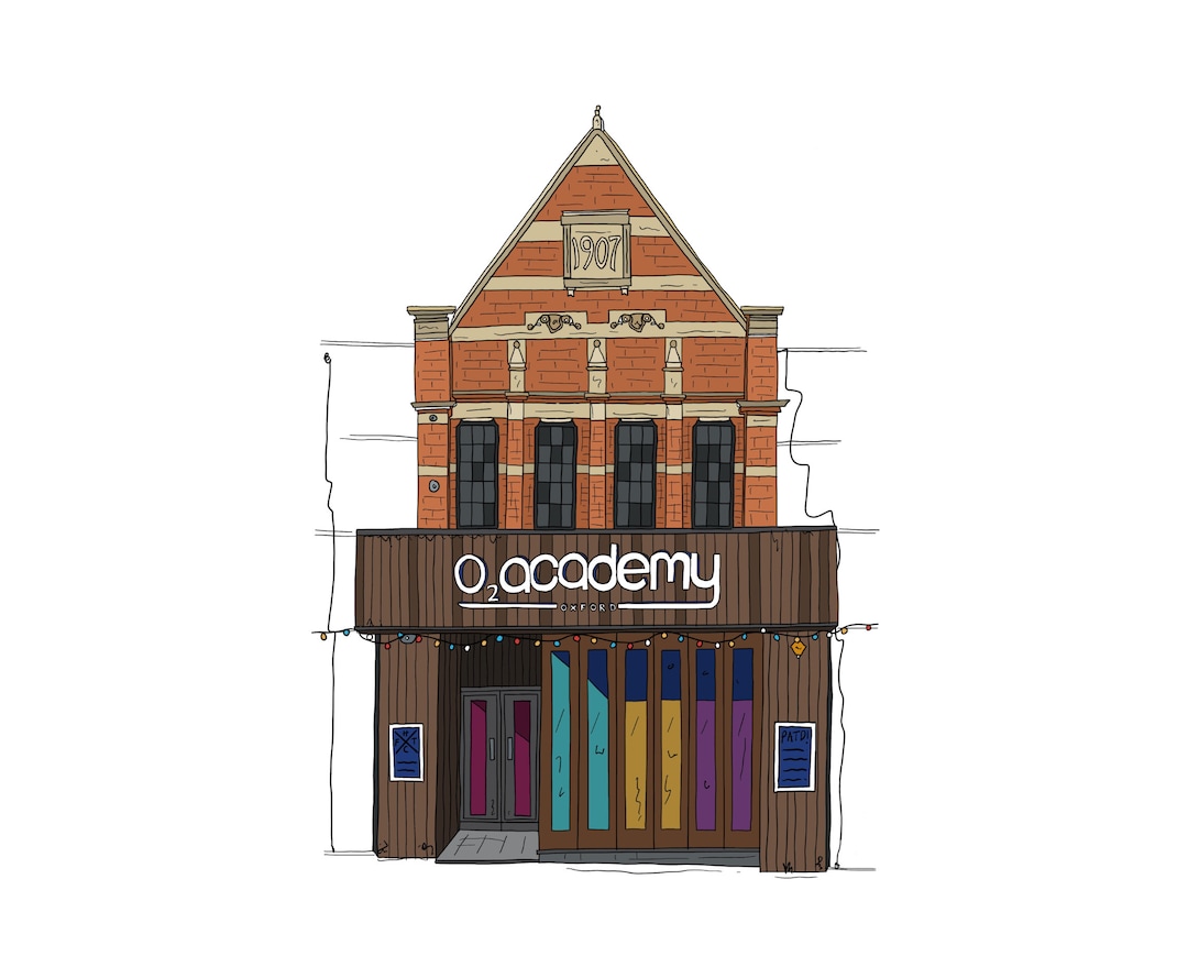Oxford O2 Academy Wall Art Print OX4 Live Music Venue, Cowley Road, the ...